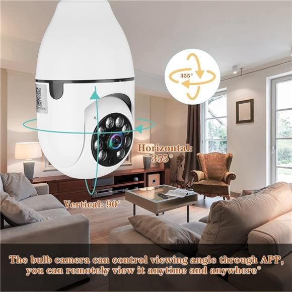 Cameras, Photo & Video | Wifi Light Bulb Camera Wireless 180p Smart ...